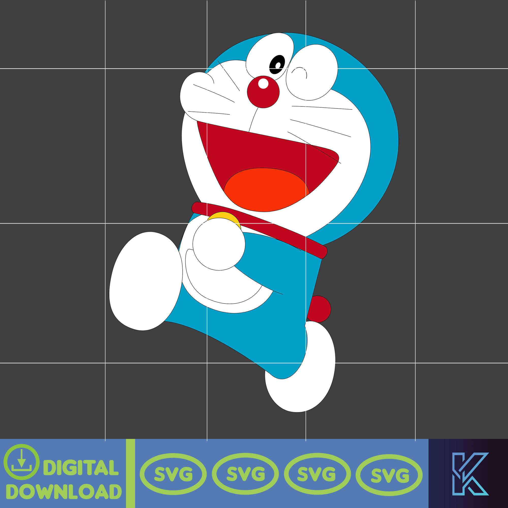 Doraemon SVG, Cricut, Cut files, Digital Vector File, Comes | Inspire ...