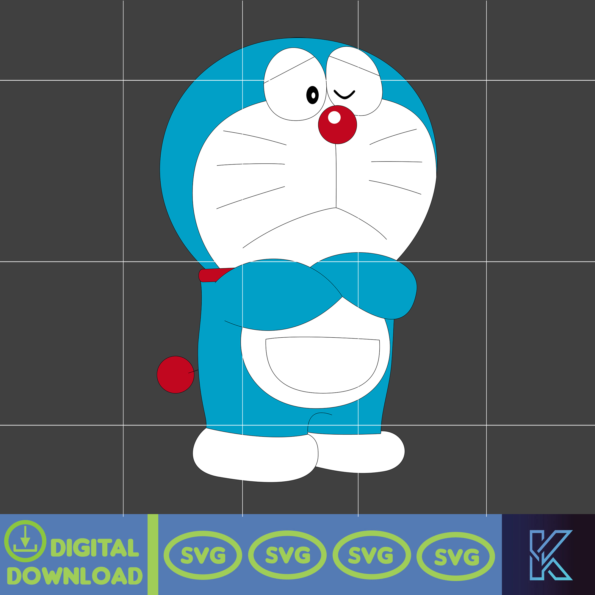 Doraemon SVG, Cricut, Cut files, Digital Vector File, Comes - Inspire ...