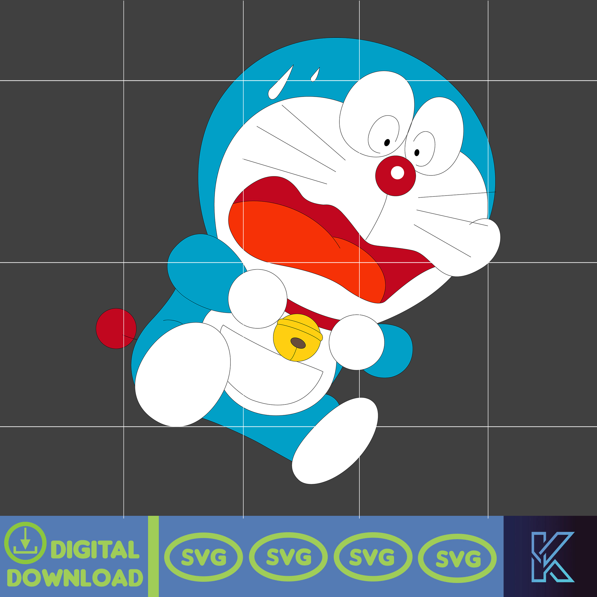 Doraemon SVG, Cricut, Cut files, Digital Vector File, Comes - Inspire ...