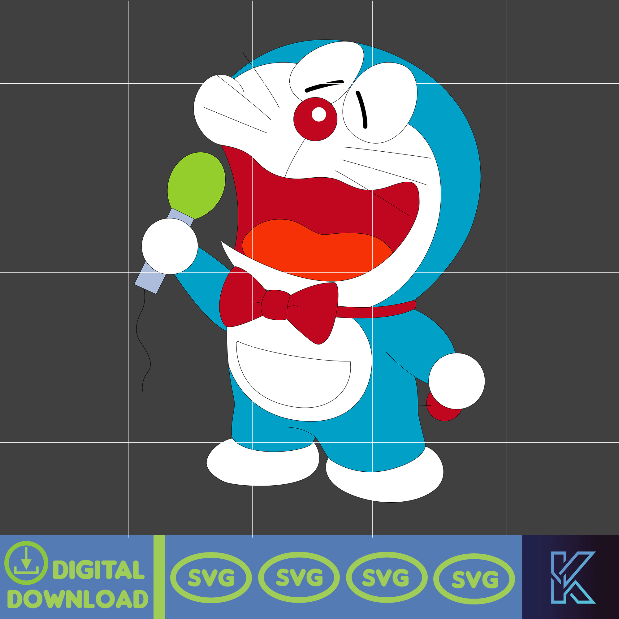 Doraemon SVG, Cricut, Cut files, Digital Vector File, Comes - Inspire ...