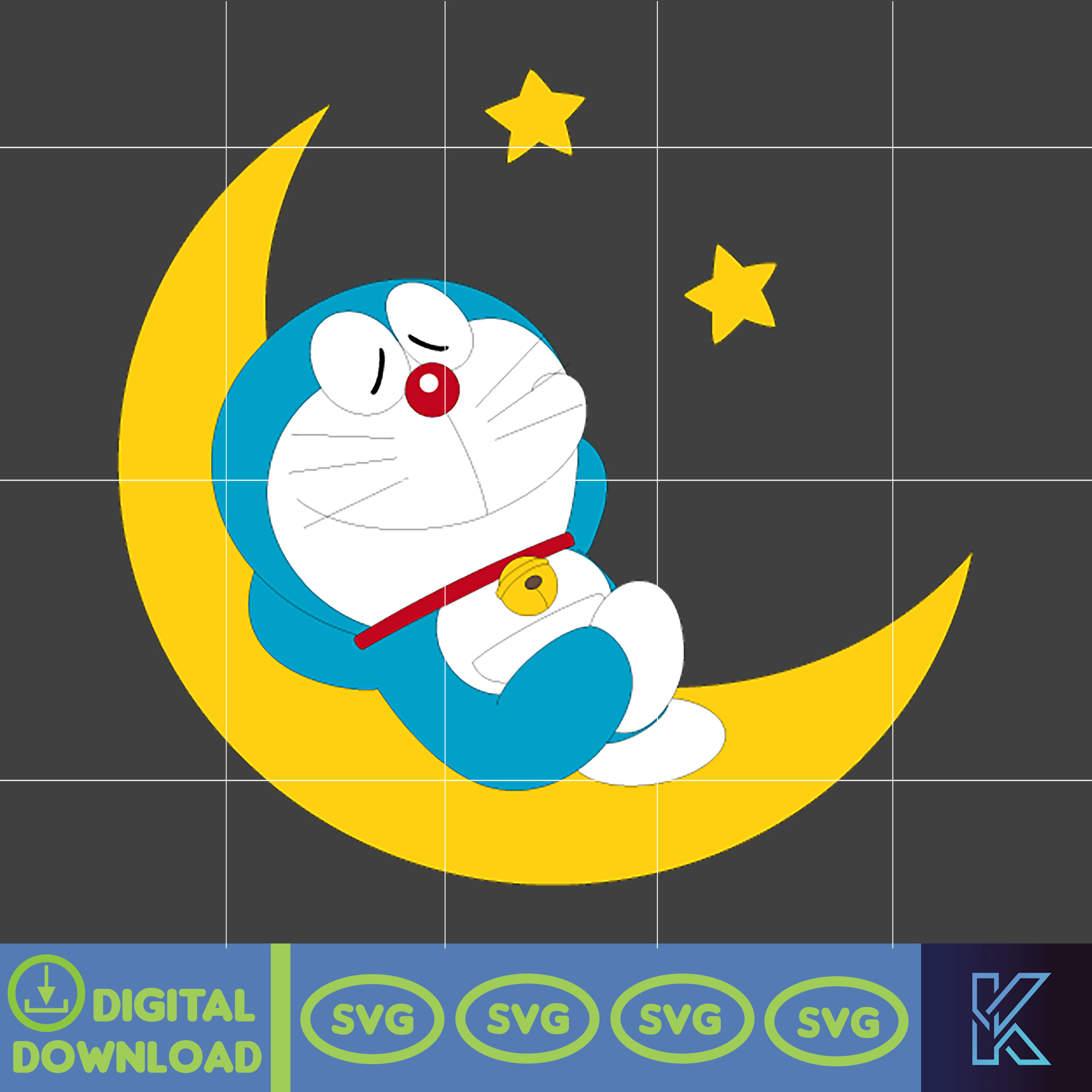 Doraemon SVG, Cricut, Cut files, Digital Vector File, Comes - Inspire ...