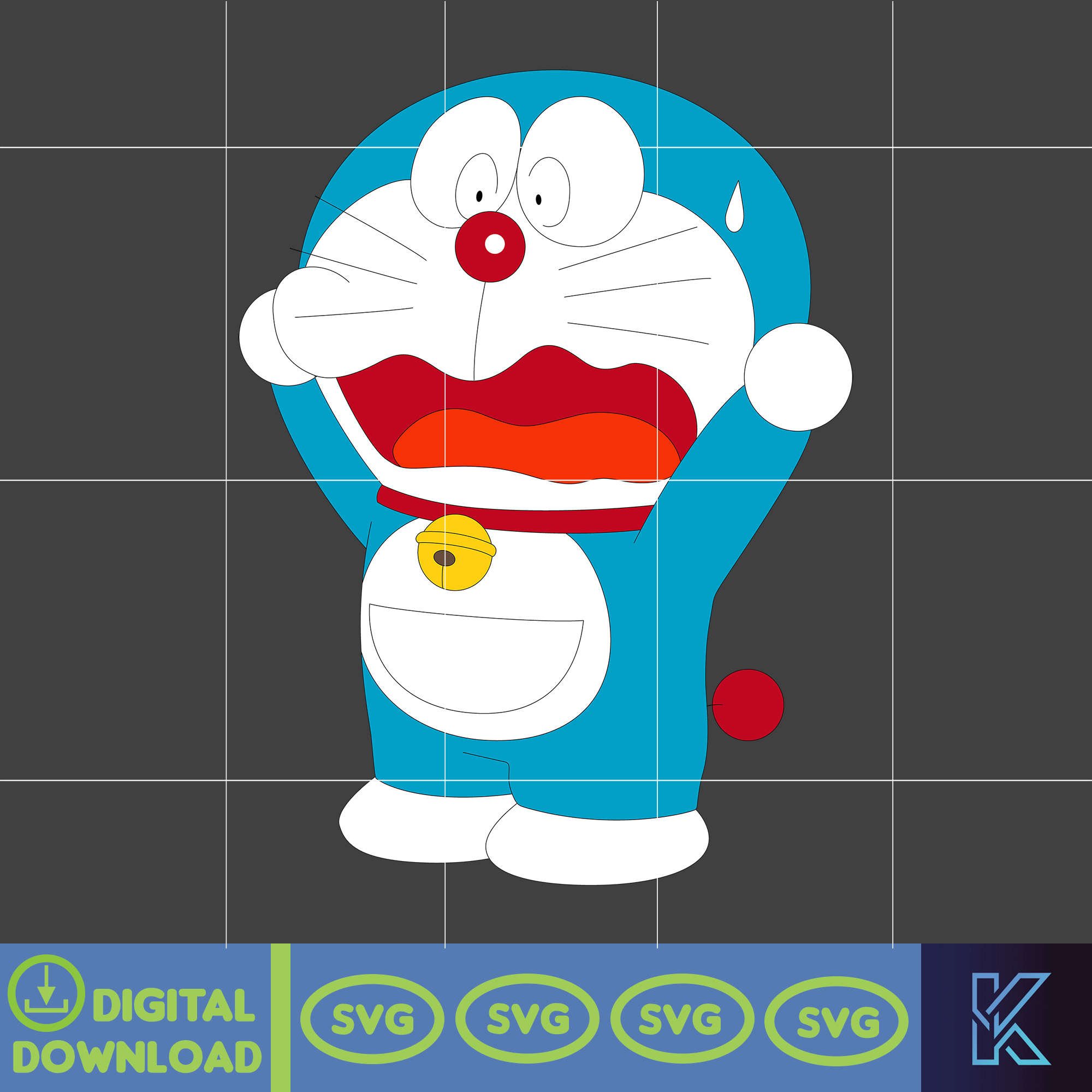 Doraemon SVG, Cricut, Cut files, Digital Vector File, Comes - Inspire ...