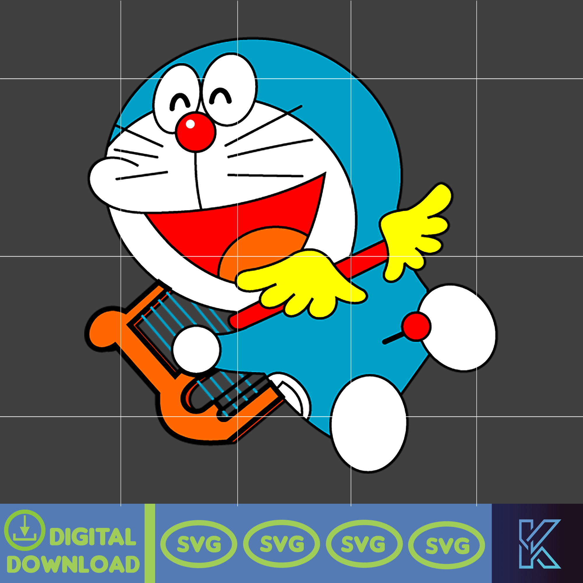 Doraemon SVG, Cricut, Cut files, Digital Vector File, Comes - Inspire ...