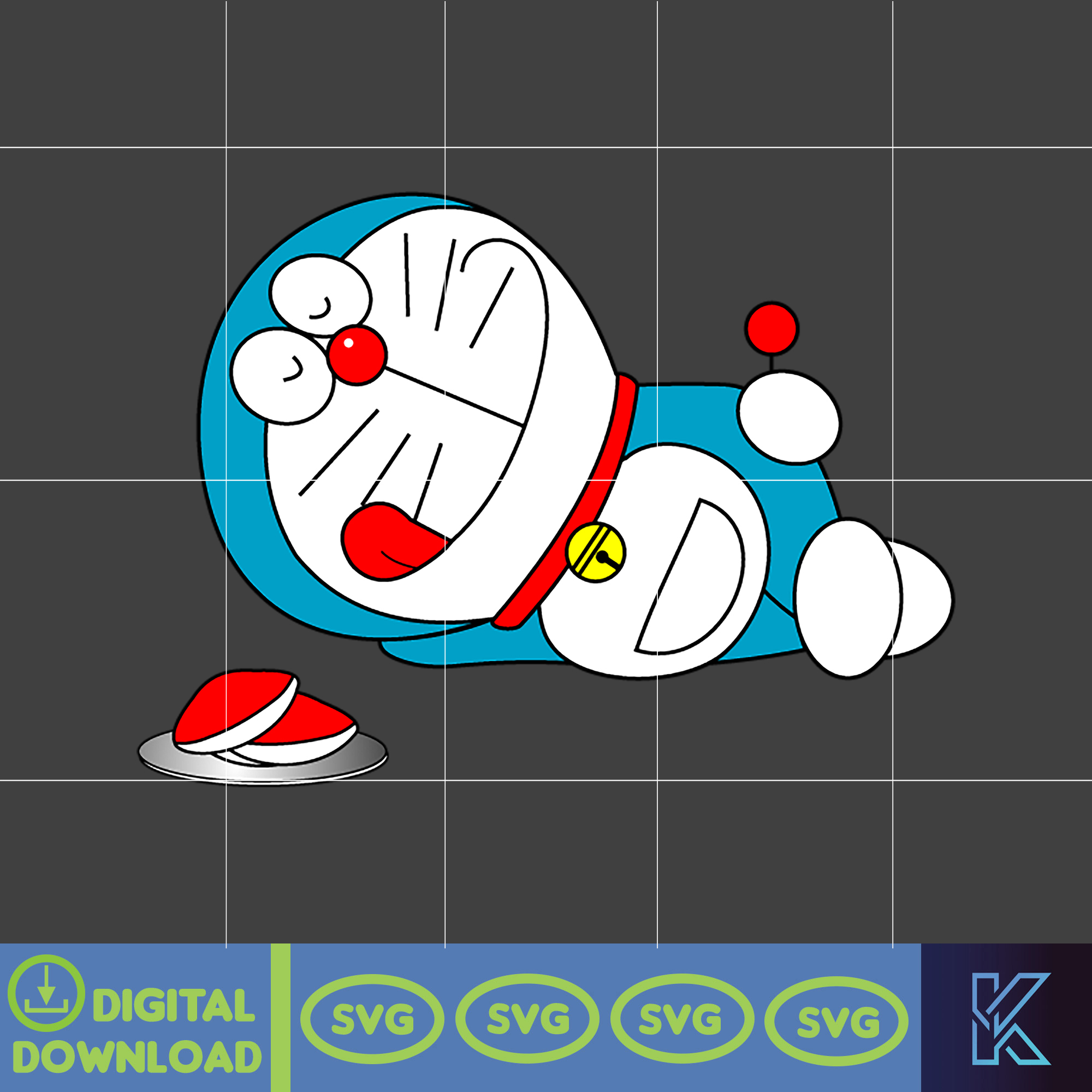 Doraemon SVG, Cricut, Cut files, Digital Vector File, Comes - Inspire ...