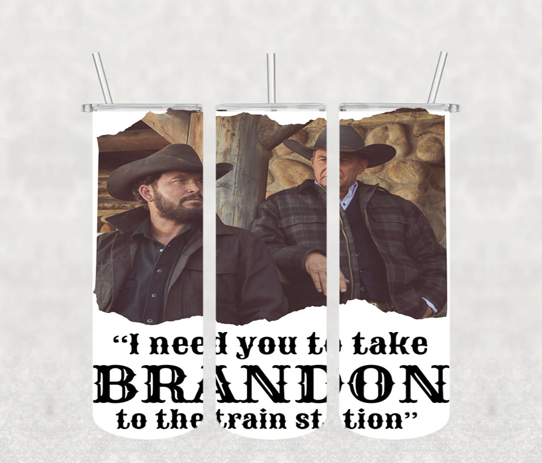 Yellowstone Brandon Tumbler Png , silhouette svg fies | Inspire Uplift