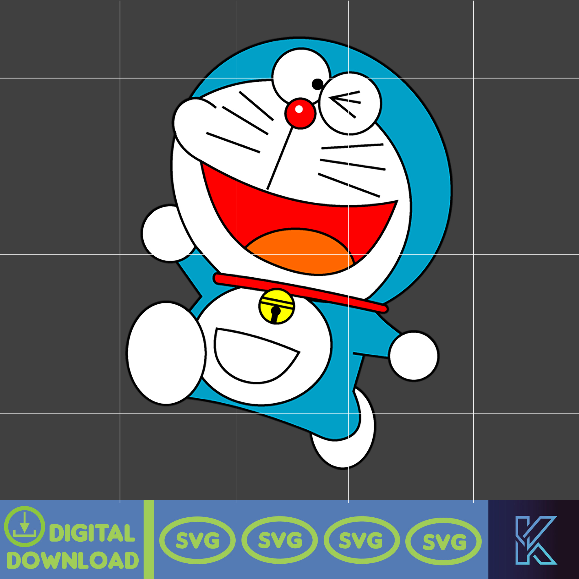 Doraemon SVG, Cricut, Cut files, Digital Vector File, Comes - Inspire ...