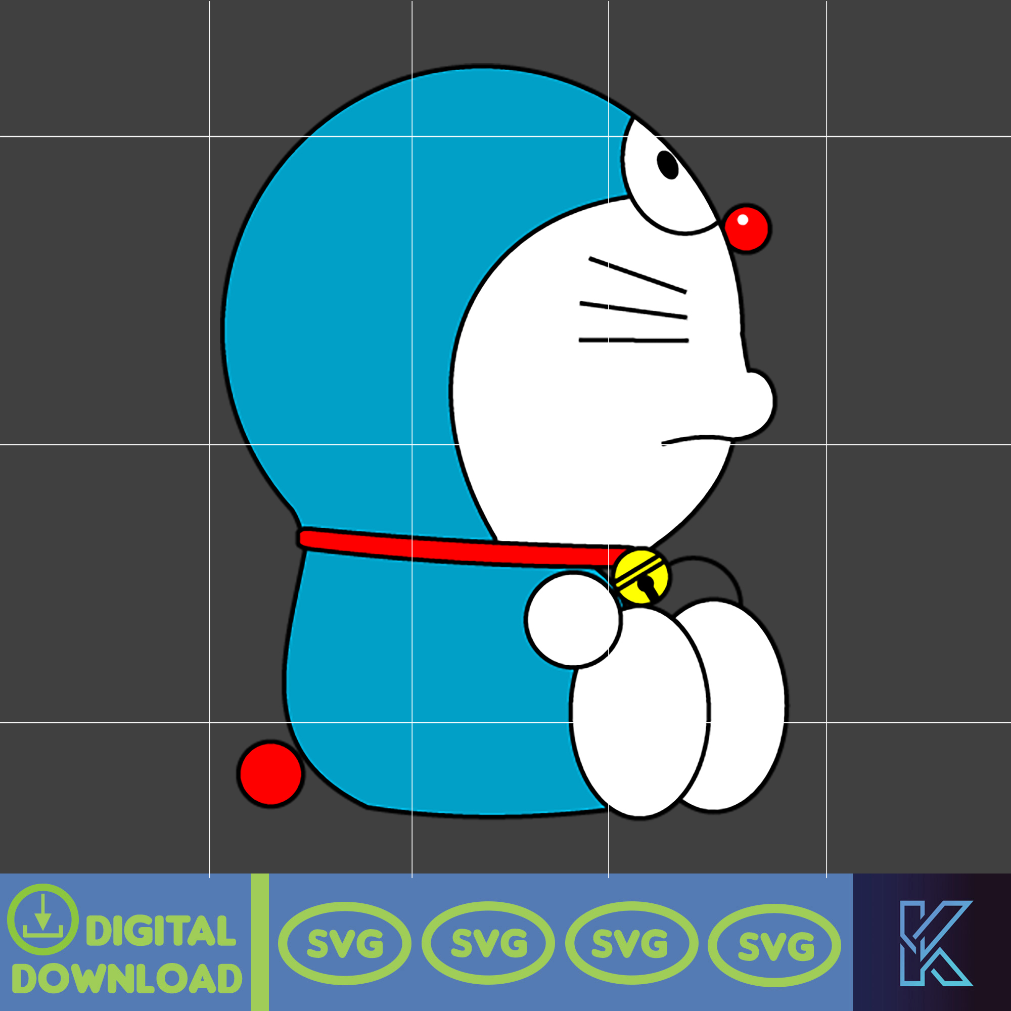 Doraemon SVG, Cricut, Cut files, Digital Vector File, Comes | Inspire ...