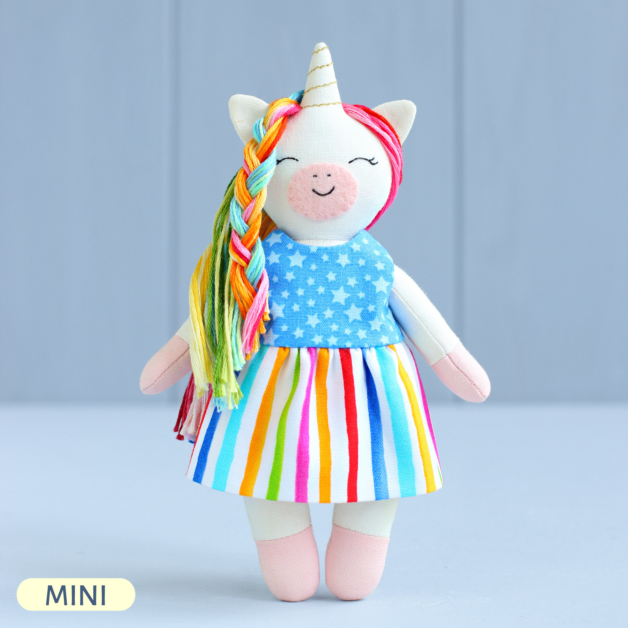 PDF Mini Unicorn Doll Sewing Pattern | Inspire Uplift