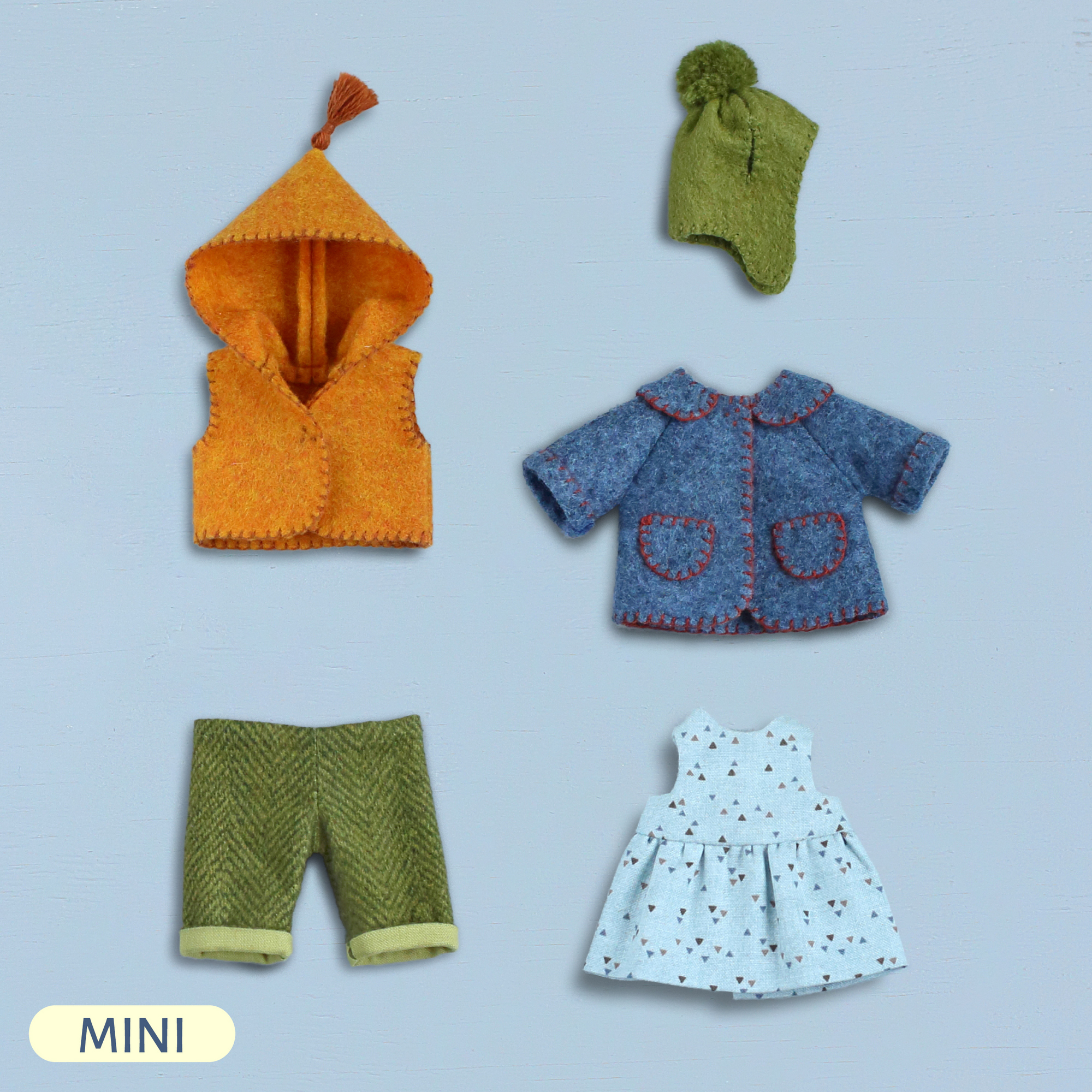 PDF Set of Clothes for Mini Bear Sewing Pattern | Inspire Uplift