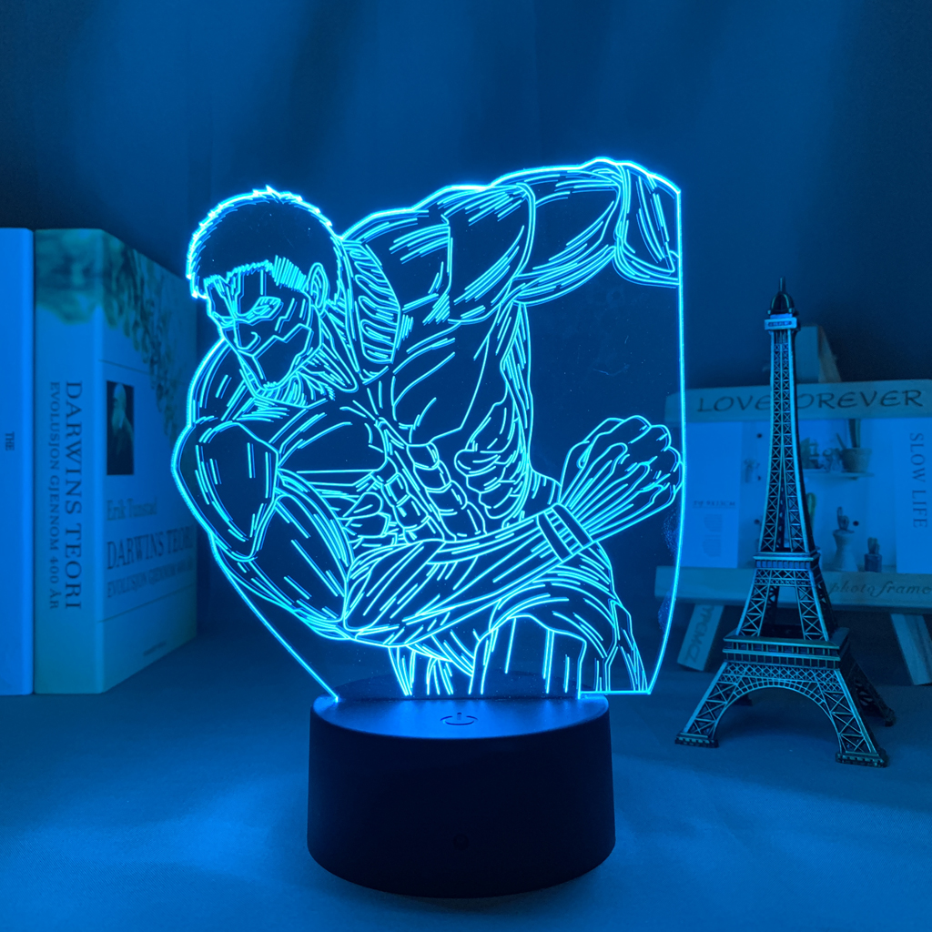 Attack on Titan Armored Titan 3D Night Light AOT LED Lamp - Inspire Uplift