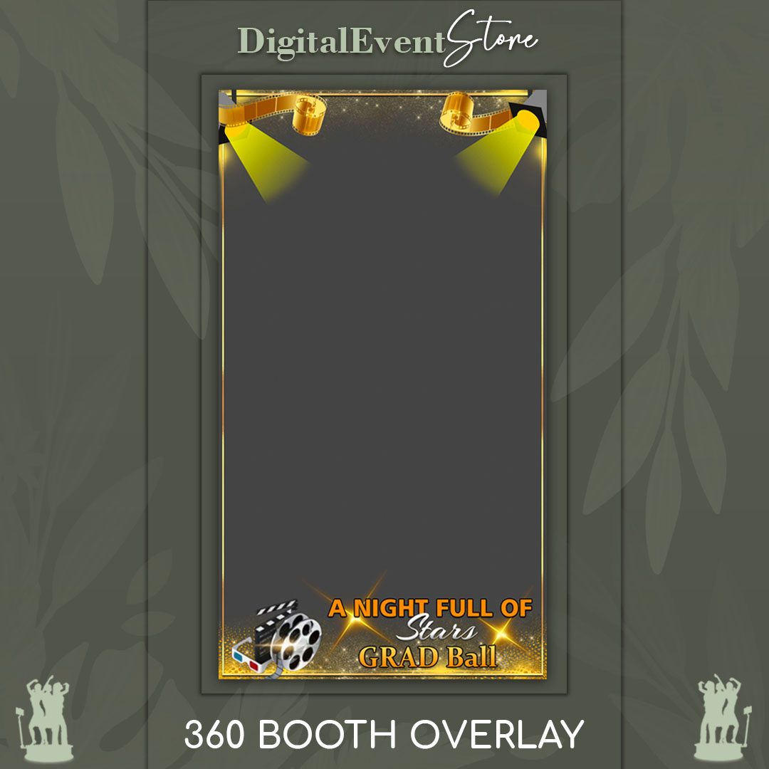 360 Overlay Custom Template 360 Night Stars Selfie Photoboot | Inspire ...