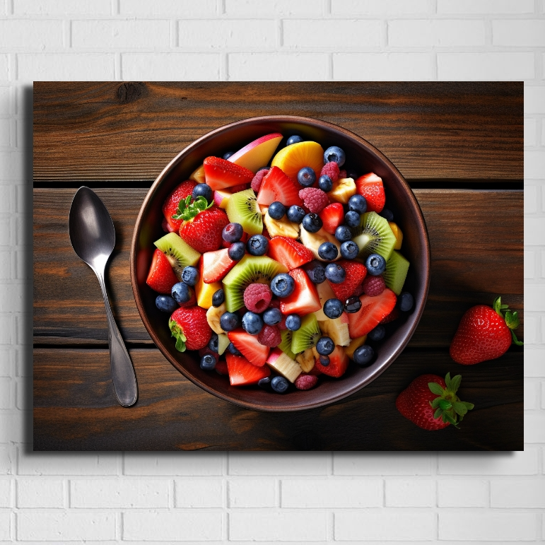 "Savor the Flavor: A Rustic Tableau of Mixed Fruit Salad | Inspire Uplift