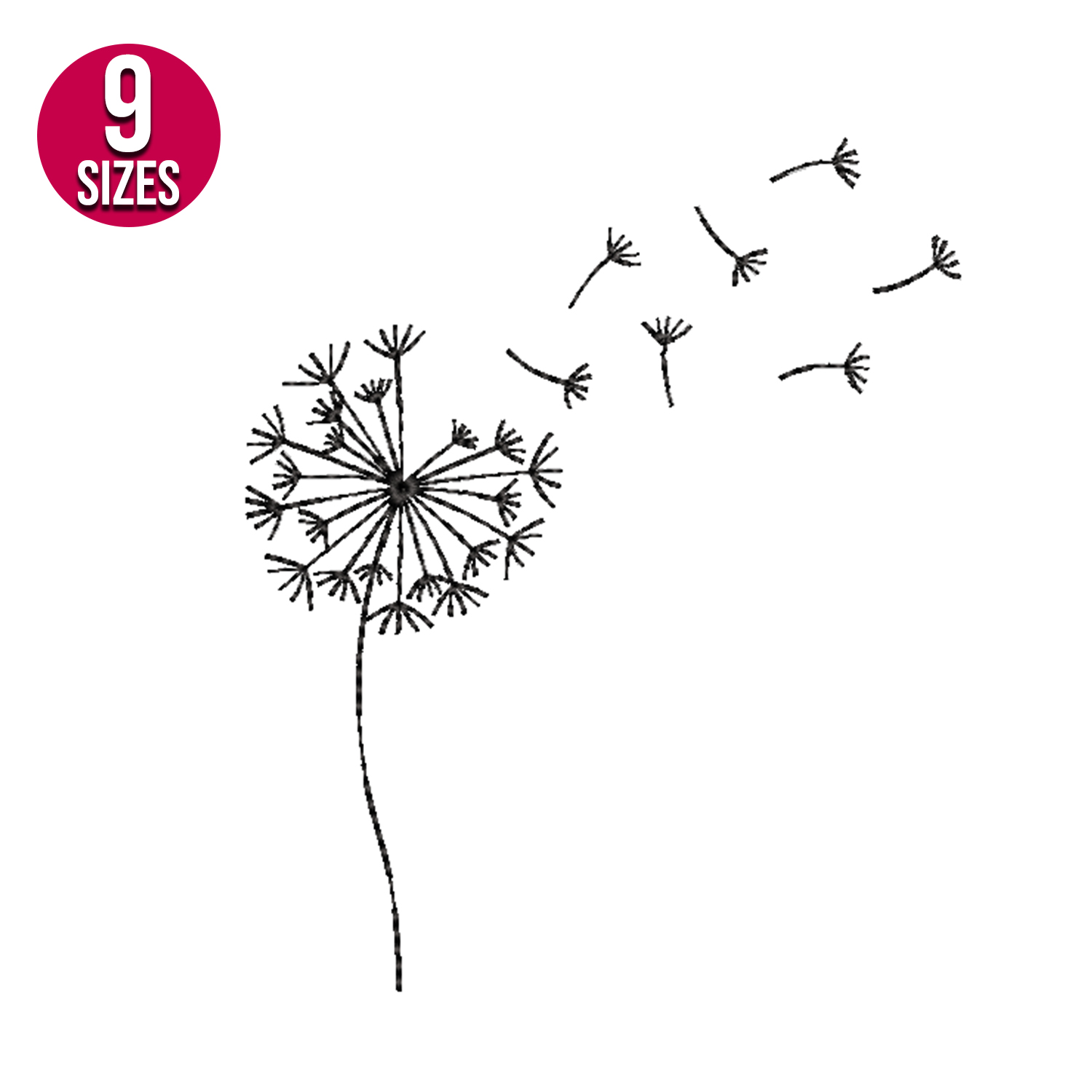 Dandelion embroidery design, Machine embroidery pattern, Ins - Inspire ...