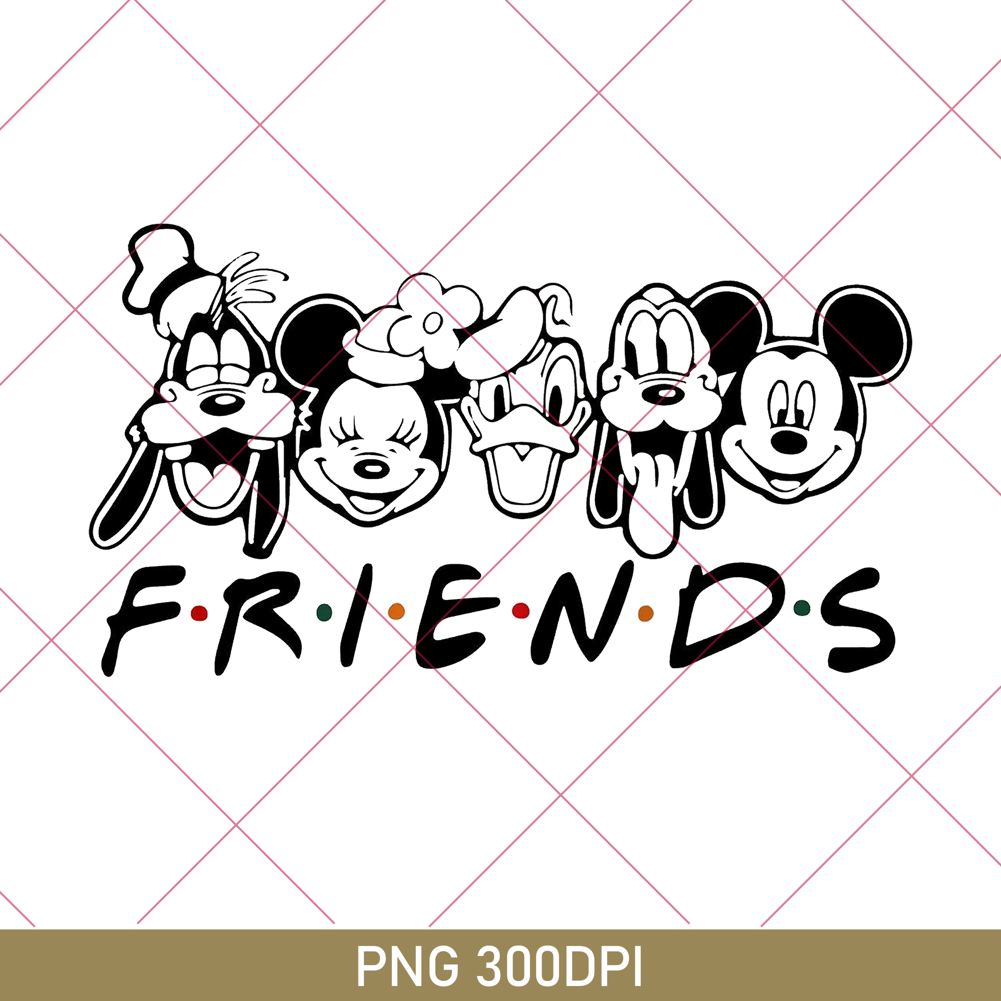 Mickey & Co Friends PNG, Vintage Disney PNG, Mickey And Frie - Inspire ...