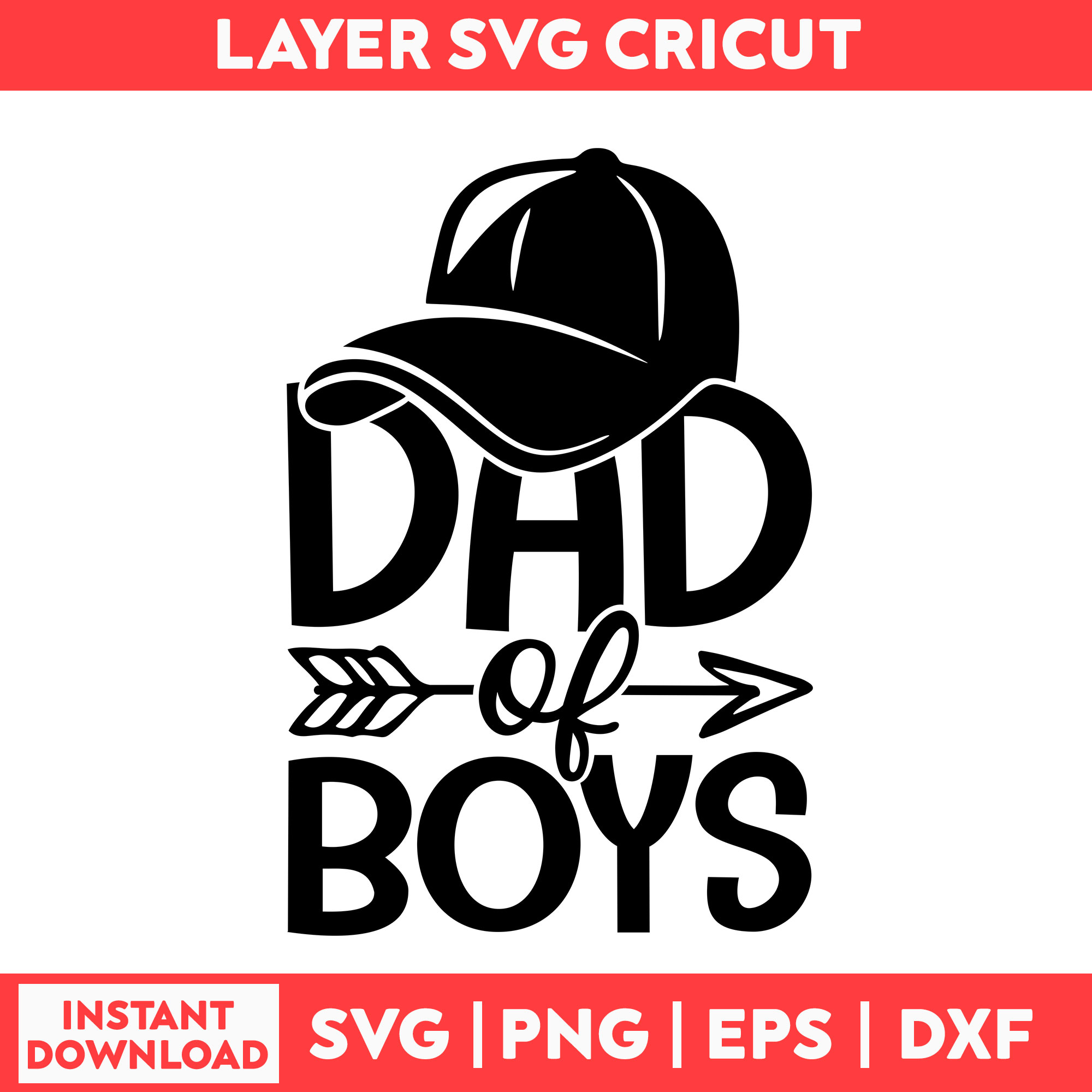 Dad Of Boys Svg, Boy Svg, Dad Life Svg, Cap Svg, Daddy Svg, | Inspire ...