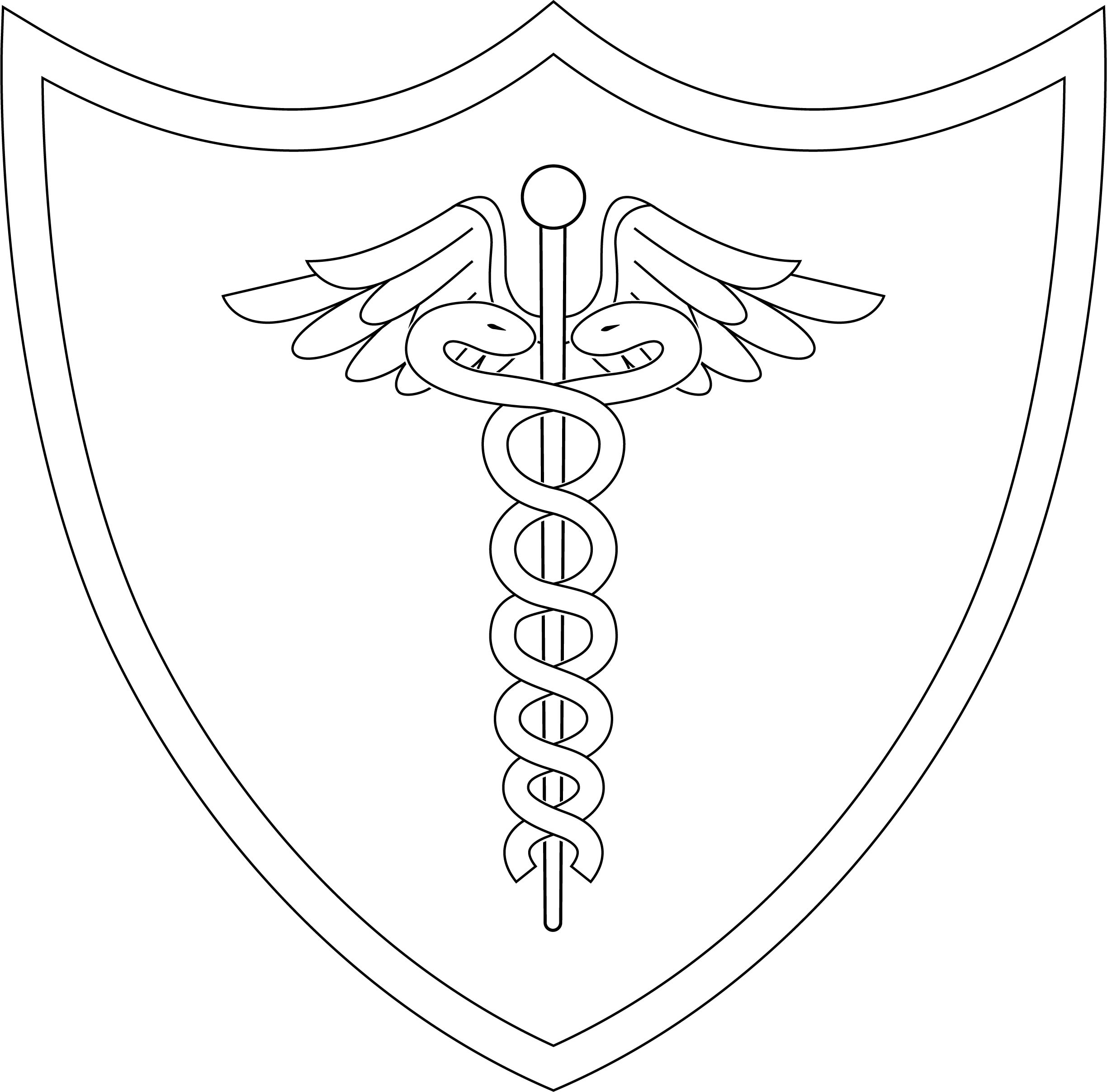 caduceus shield medical healthcare symbol vector file for la | Inspire ...