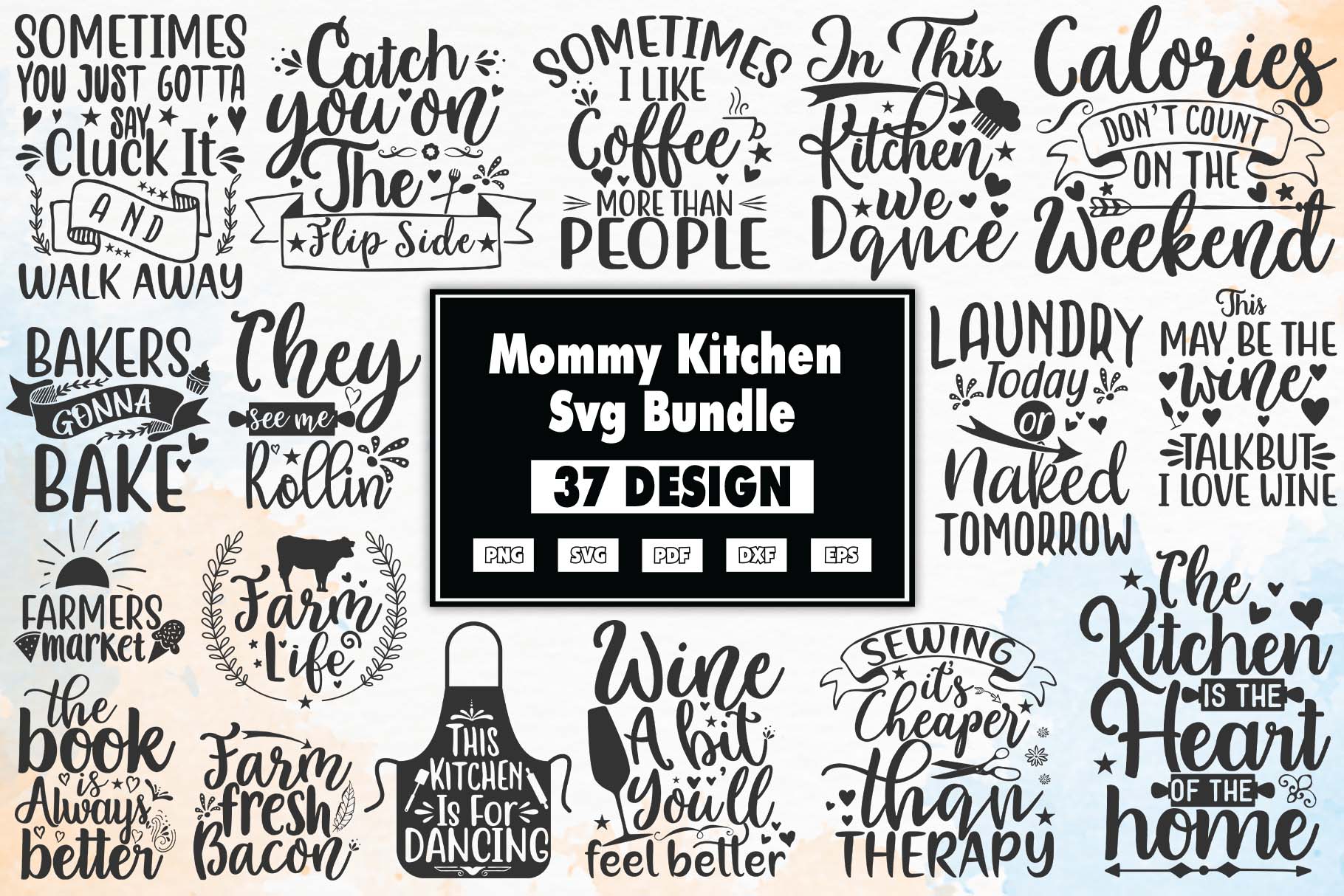 Mommy Kitchen SVG Bundle - Inspire Uplift