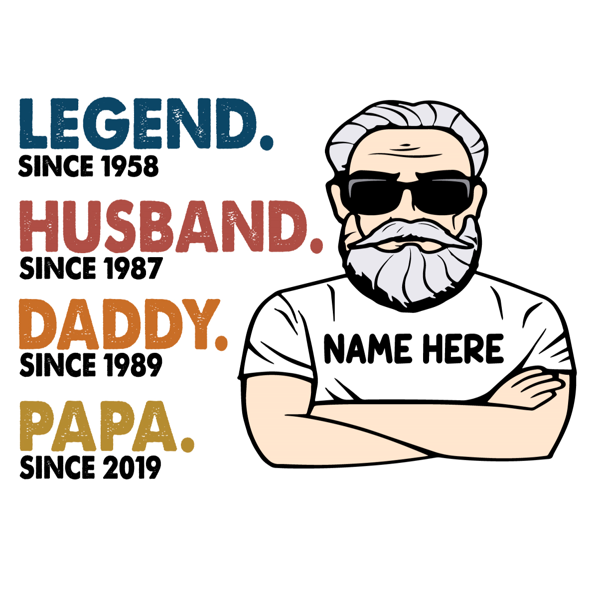 Legend Since 1958 Husband Since 1987 Svg, Fathers Day Svg, F - Inspire ...