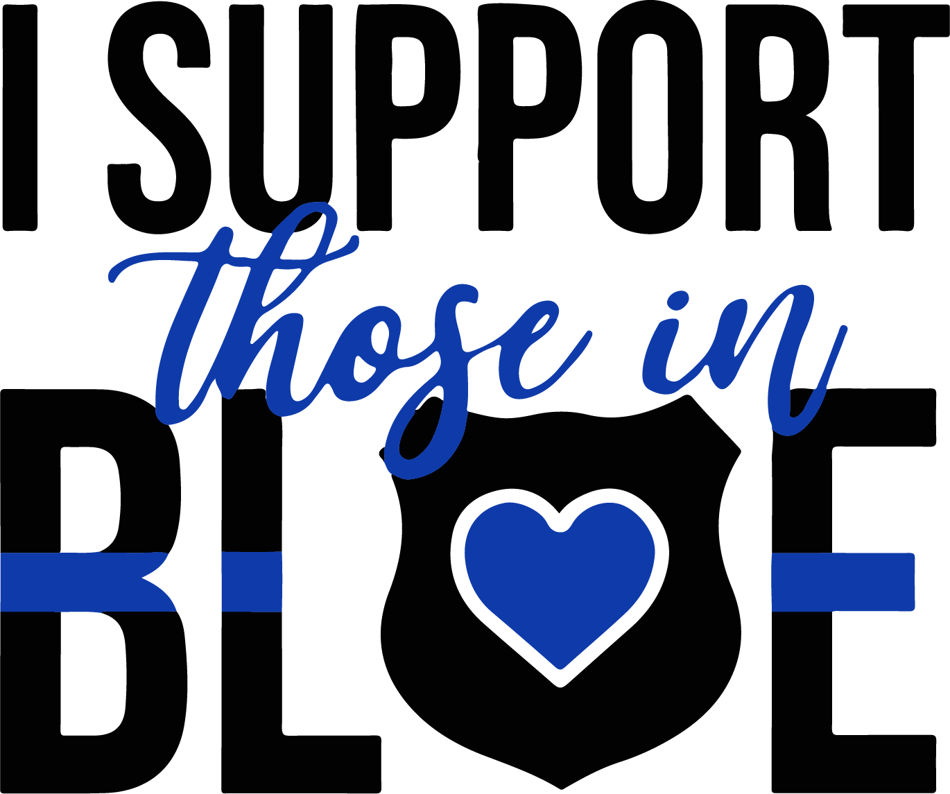 Police Officer Support svg, Thin Blue Line svg, Police Suppo | Inspire ...