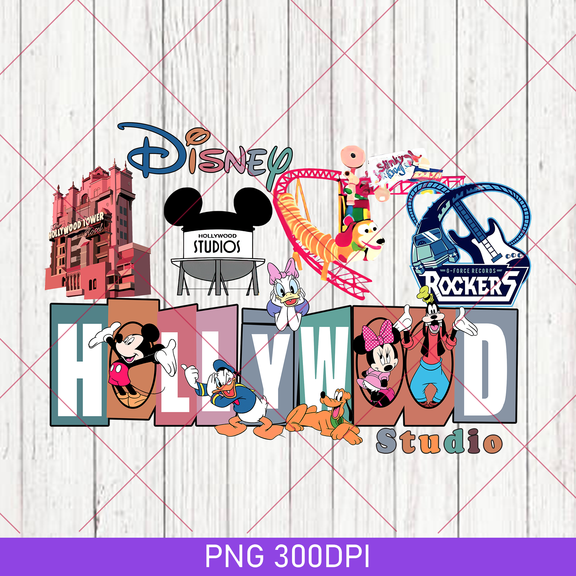 Vintage Disney Hollywood Studios PNG, Hollywood Studios PNG, - Inspire ...