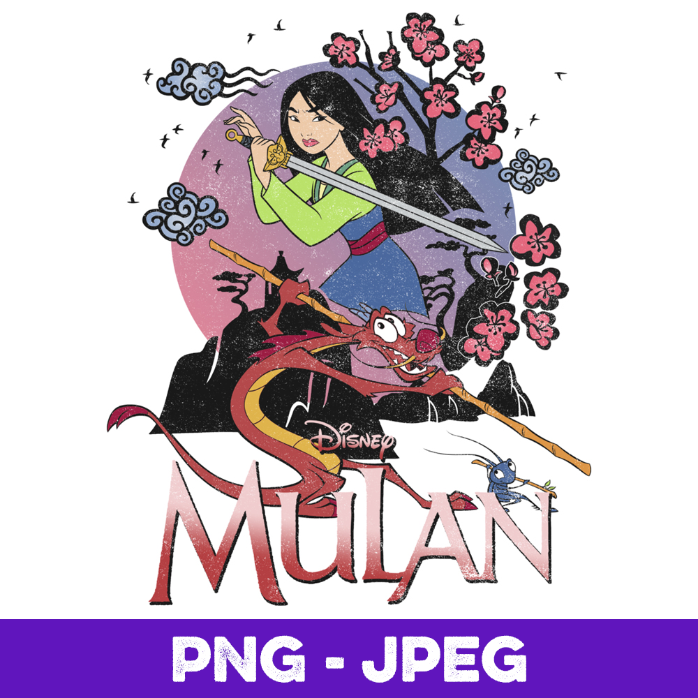 Disney Mulan And Mushu Collage Portrait Logo V1 - Inspire Uplift