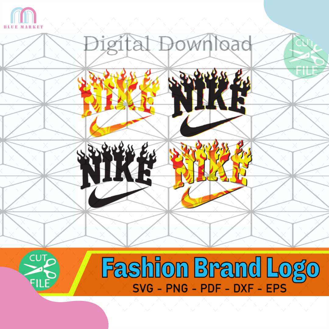 Nike Fire Logo Bundle Svg, Logo Svg, Trending Svg, Nike Svg, | Inspire ...