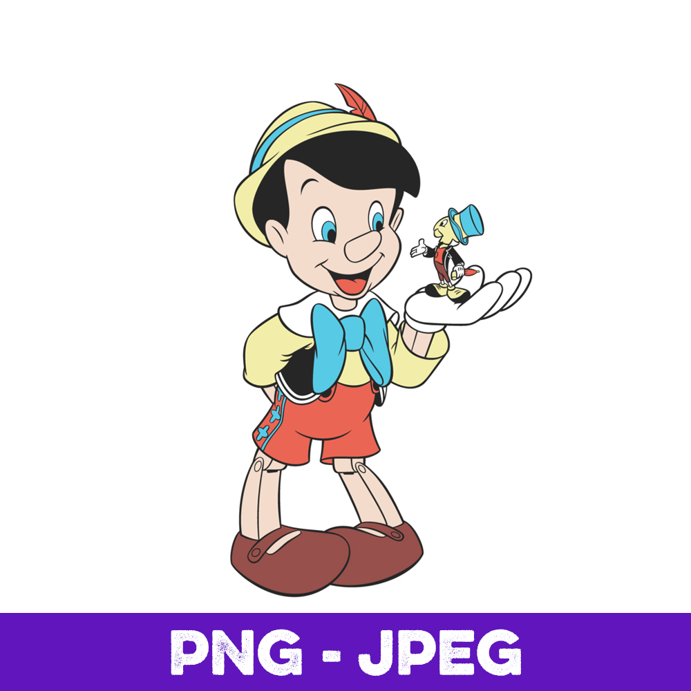 Disney Pinocchio and Jiminy Cricket V1 | Inspire Uplift