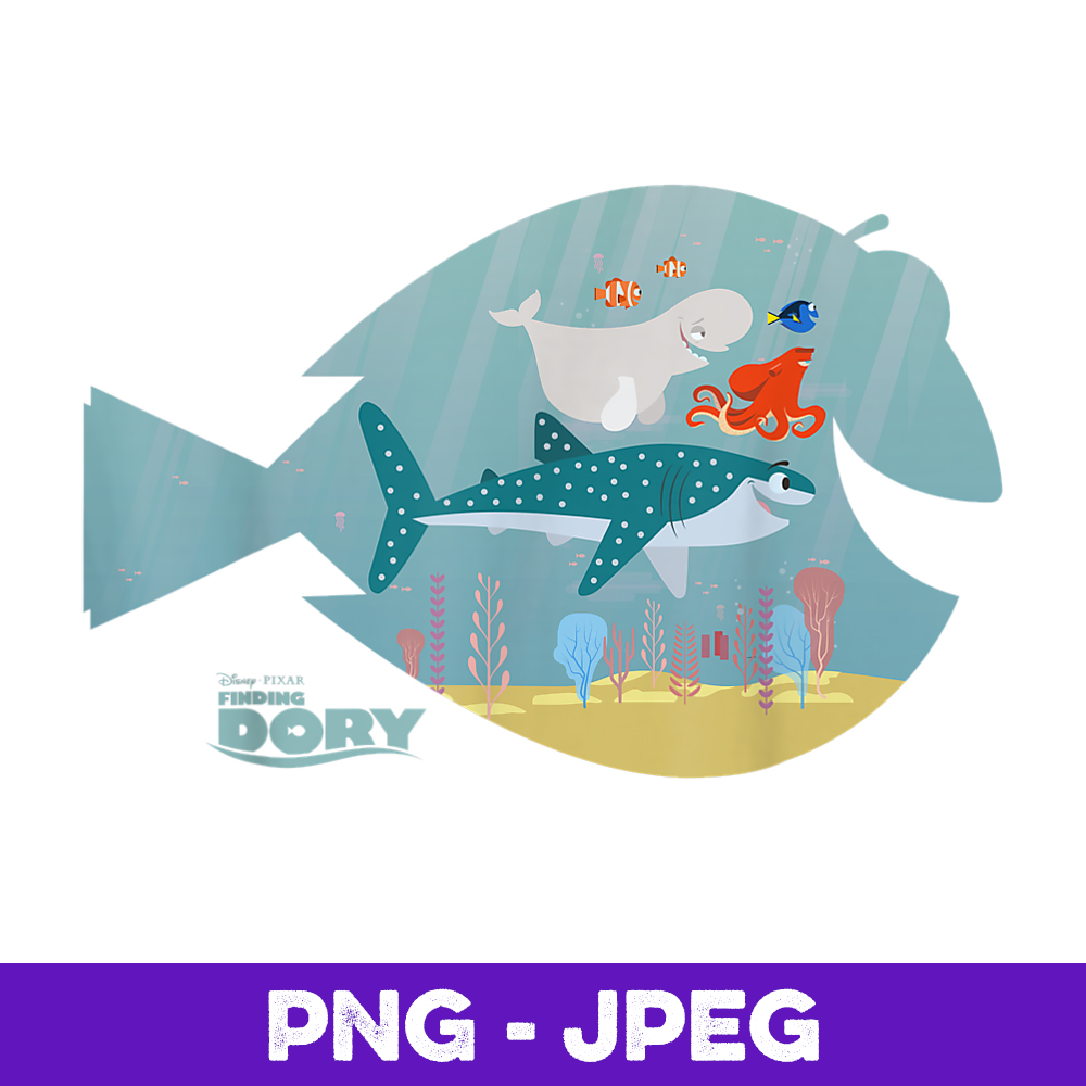 Disney Pixar Finding Dory Fish Frame Graphic V4 - Inspire Uplift