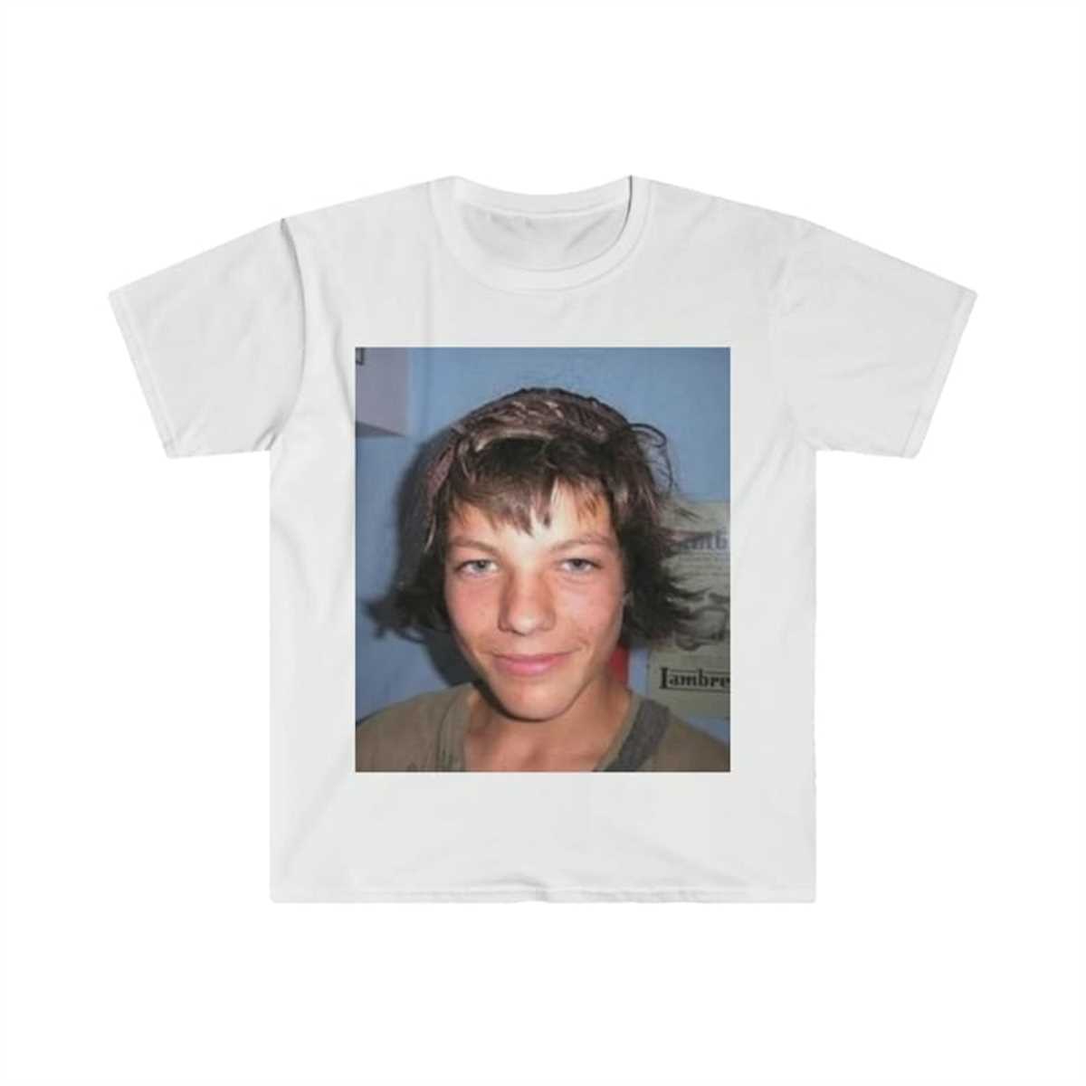 Louis Tomlinson Weird Hair Selfie Meme TShirt Cursed One Dir | Inspire ...