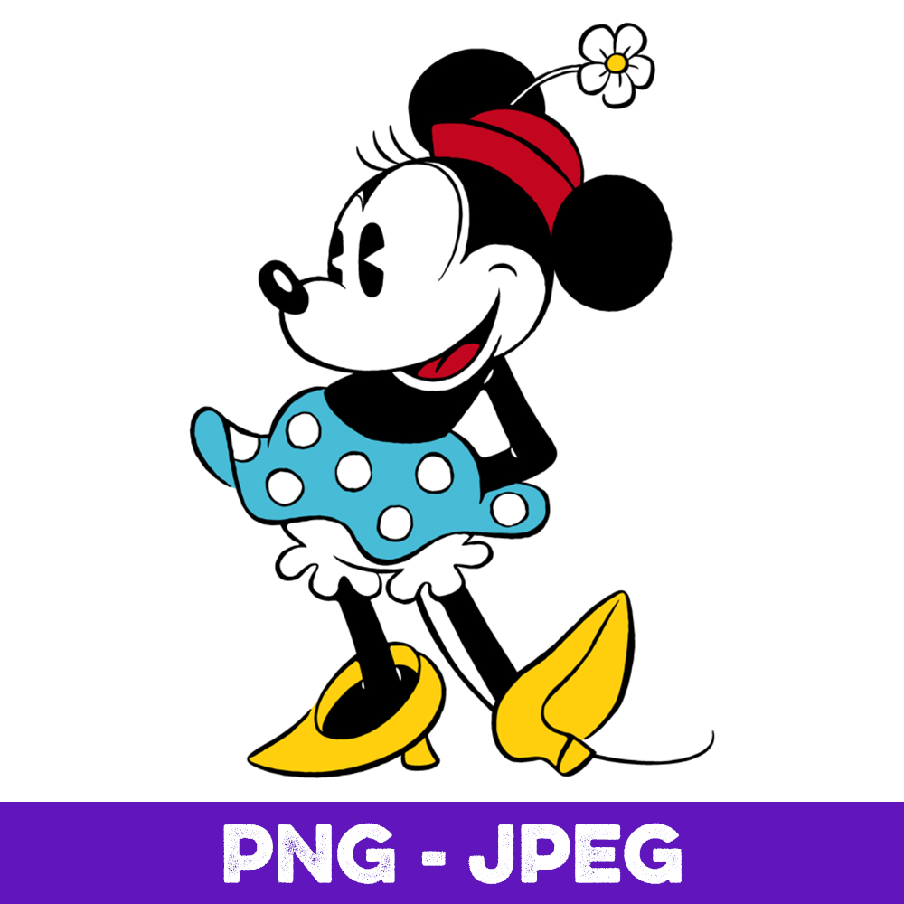 Disney Minnie Mouse Flower Hat V1 , PNG Design, PNG Instant | Inspire ...