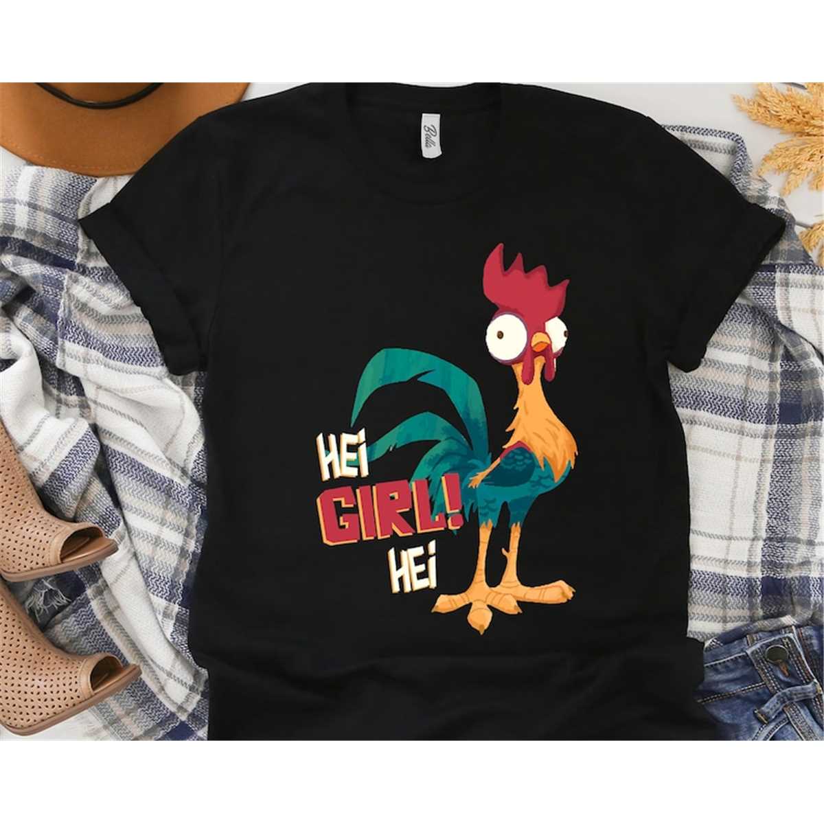 Disney Moana Hei Hei Chicken Hei Girl Hei T Shirt Unisex Adu Inspire Uplift