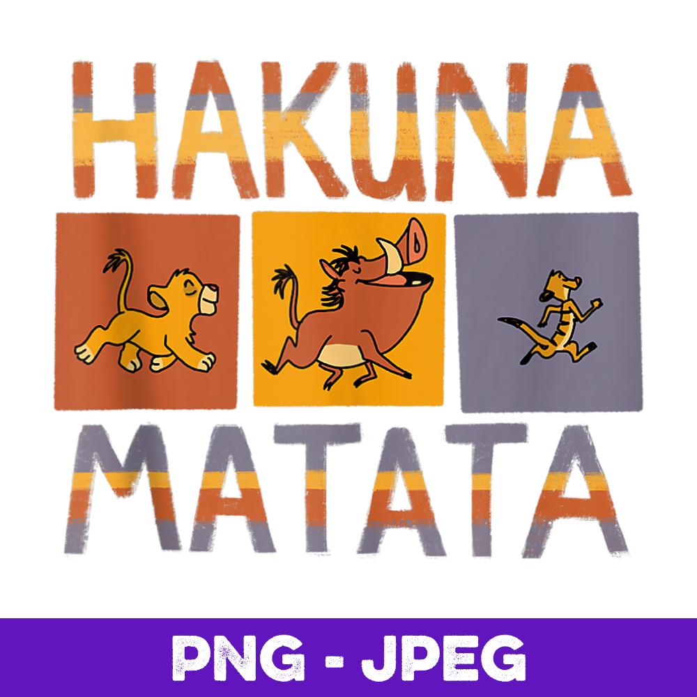 Disney The Lion King Hakuna Matata Solid Blocks V2 | Inspire Uplift