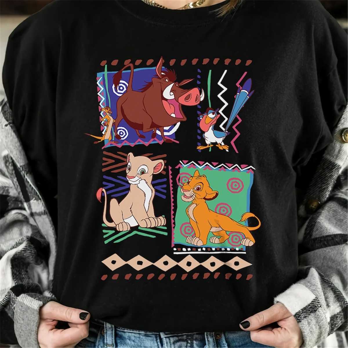 Retro 90s Disney Lion King Simba And Timon Graphic Shirt, Di | Inspire ...