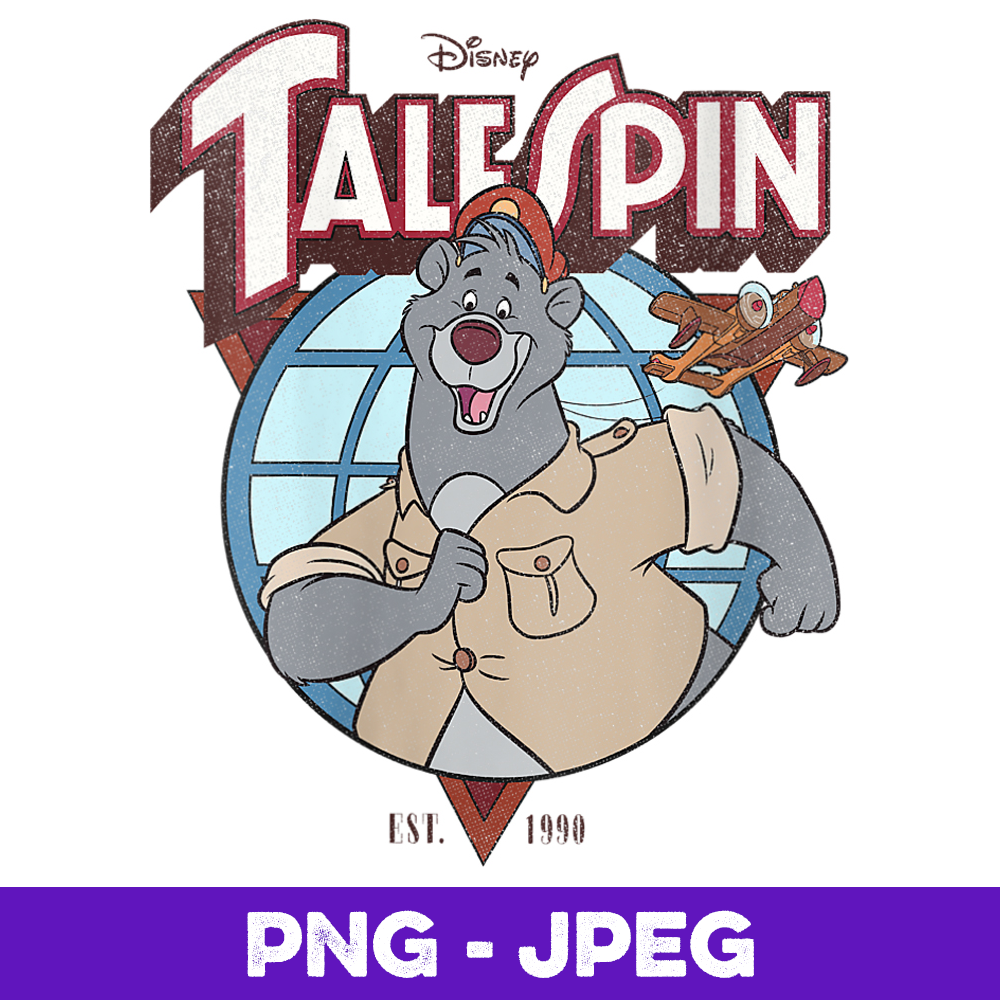 Womens Disney TaleSpin Baloo Logo V3 | Inspire Uplift
