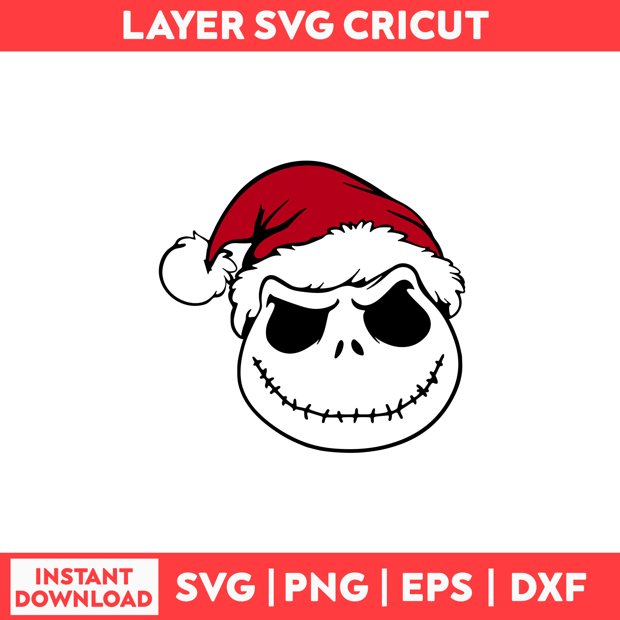 Christmas Jack Svg, Jack Skellington Svg, Jack Face Svg, San | Inspire ...