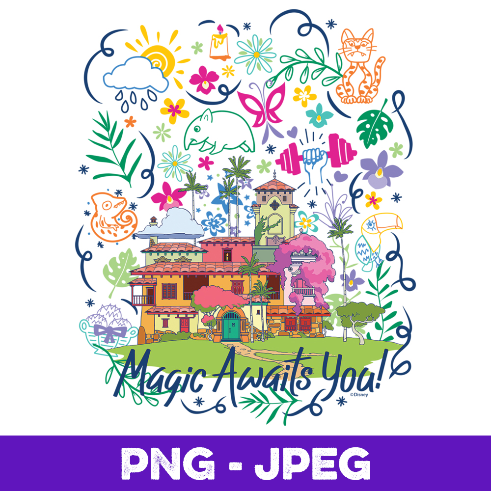 Disney Encanto Magic Awaits you Casa Madrigal V1 - Inspire Uplift