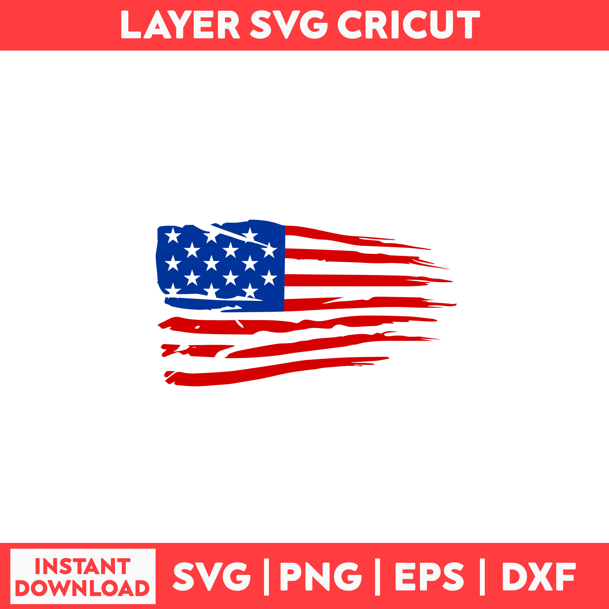 Distressed American Flag Svg, Flag American Svg, Flag USA Sv | Inspire ...