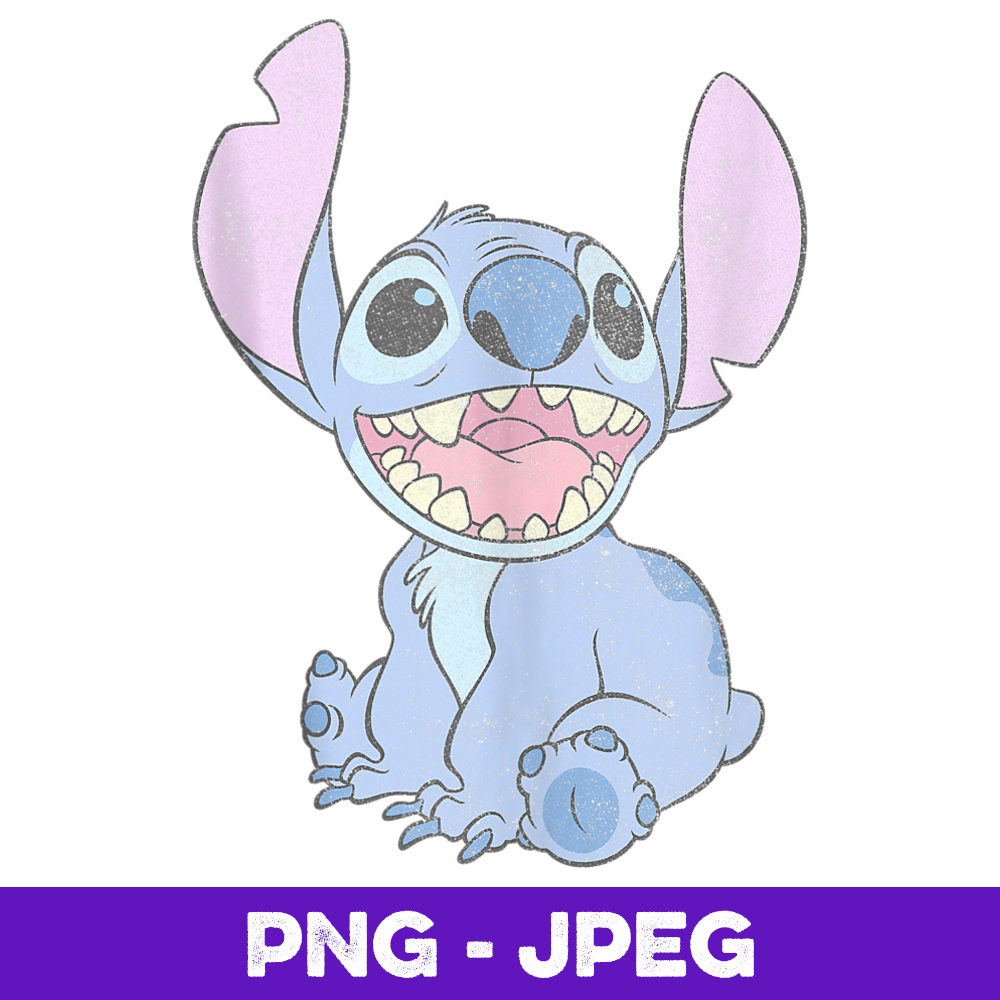 Disney Lilo & Stitch Happy Stitch Vintage Portrait V2 | Inspire Uplift