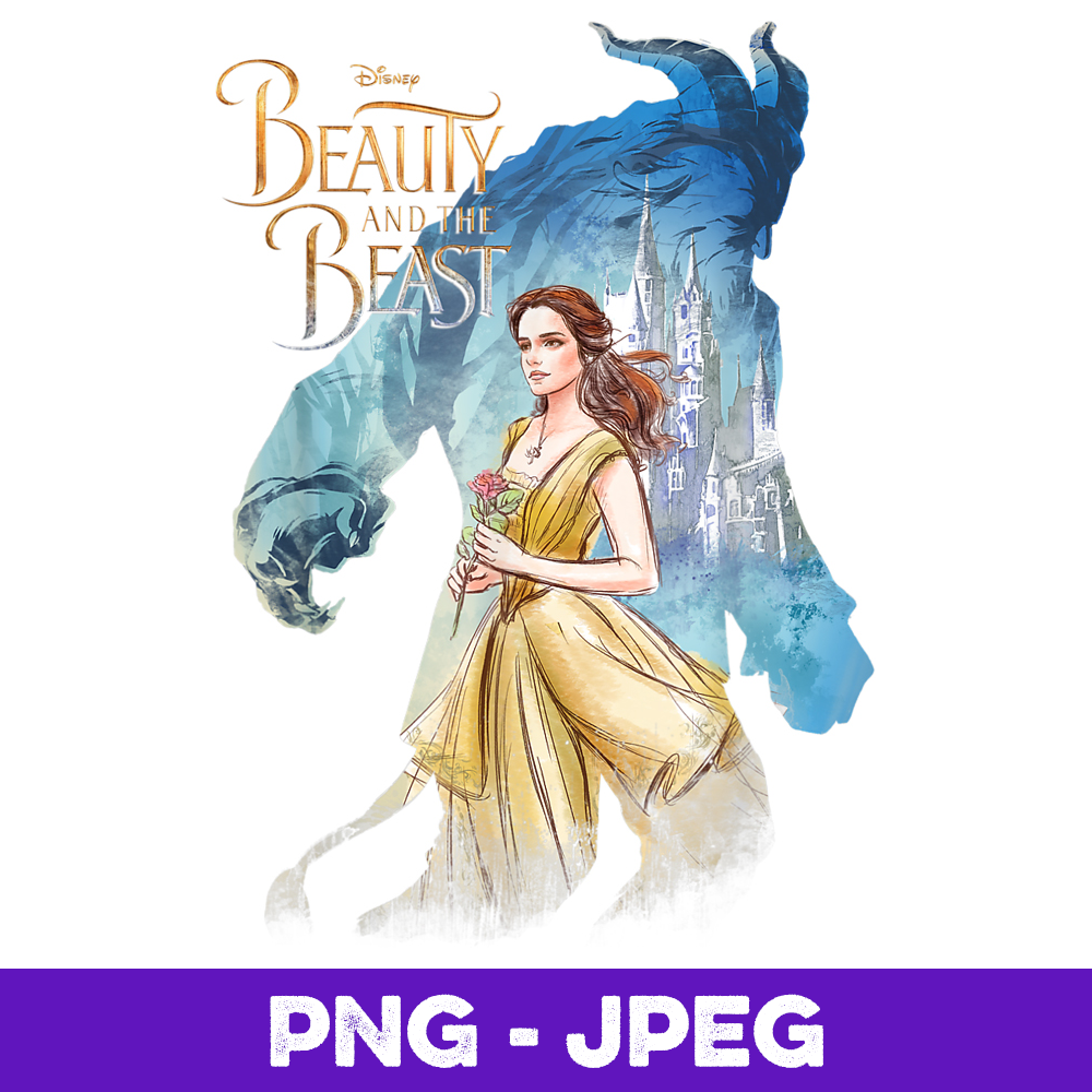 Disney Beauty & The Beast Belle Legendary Graphic V4 , PNG D | Inspire ...