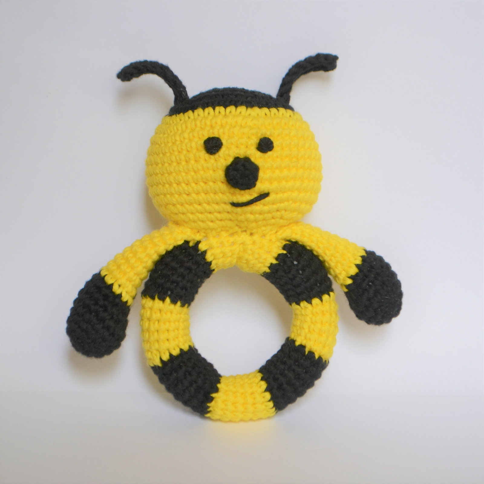 Bumblie bee Crochet pattern Baby rattle queen bee plushie | Inspire Uplift