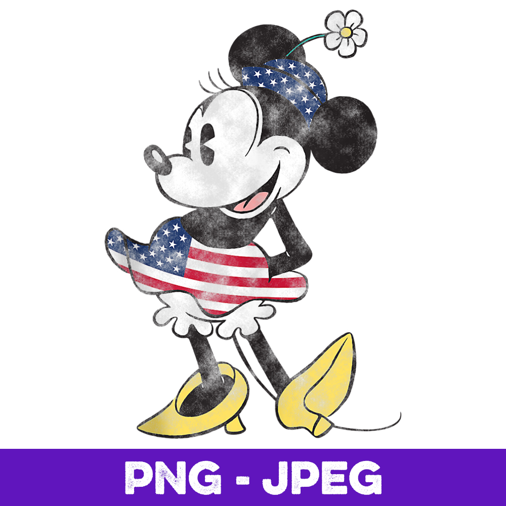 Disney Mickey & Friends Americana Minnie Mouse Flag Skirt V2 | Inspire Uplift