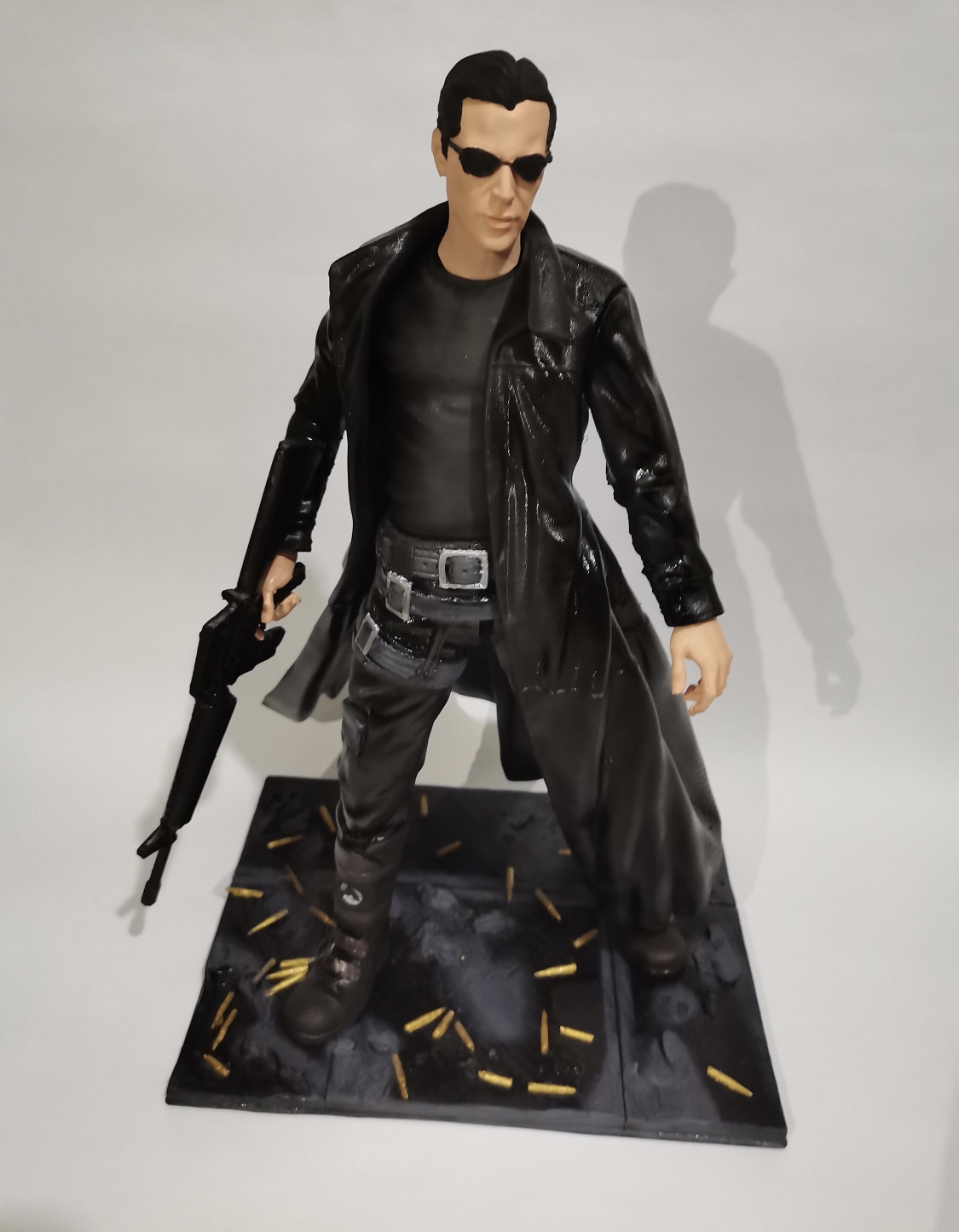 Neo 3D printed hand painted custom figure, Neo model, Matrix | Inspire ...