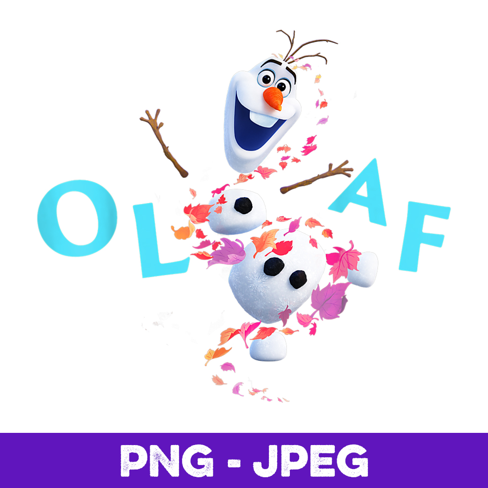 Disney Frozen 2 Olaf Autum Leaves Happy Portrait , PNG Desig | Inspire ...