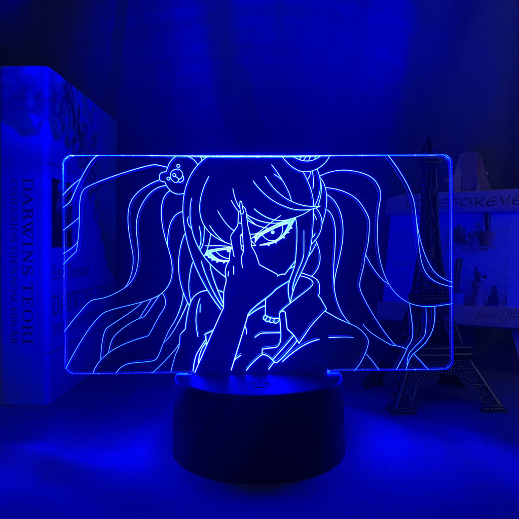 Danganronpa Junko Enoshima Light Led Acrylic Light Junko - Inspire Uplift