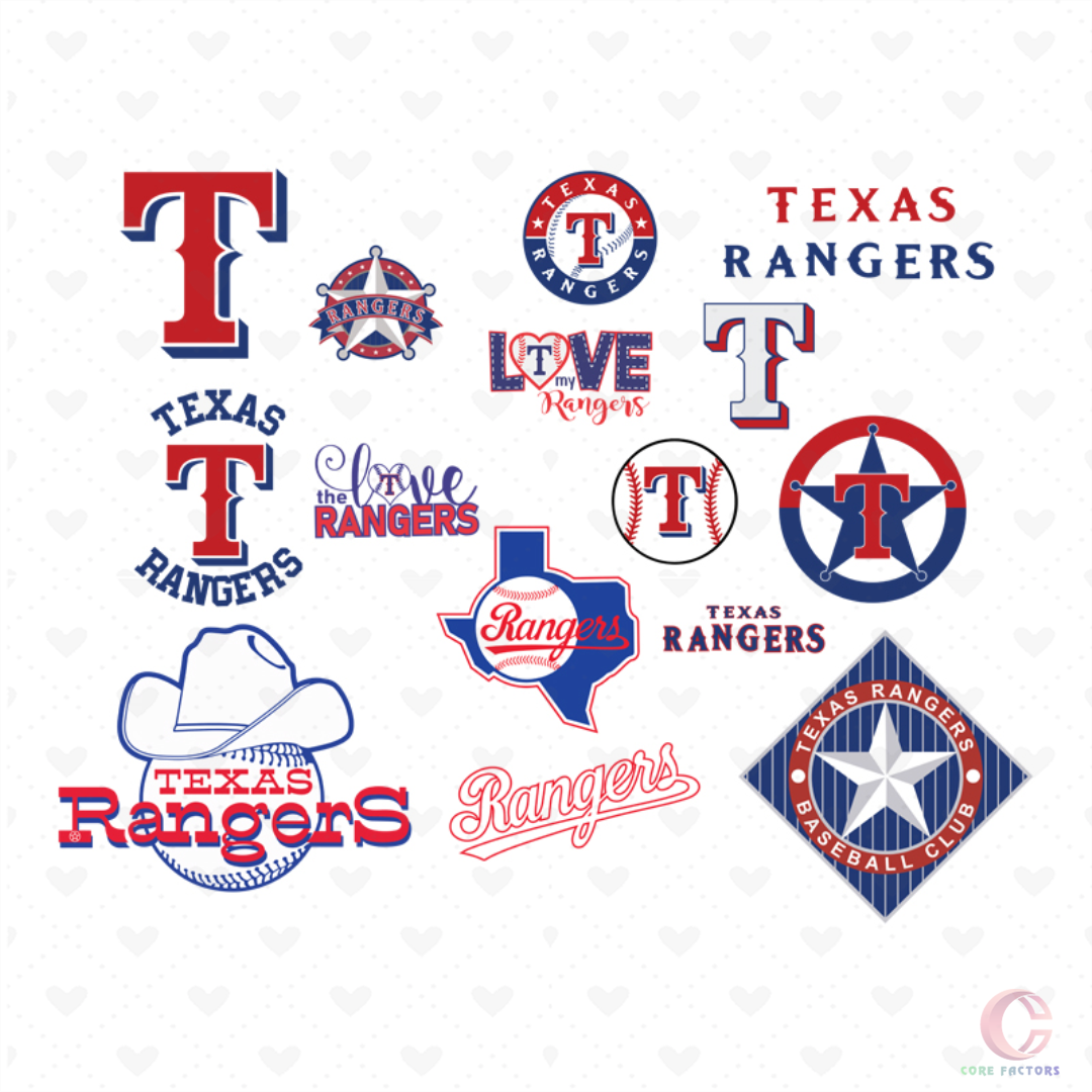 Texas Rangers Bundle Svg, Sport Svg, Texas Rangers Svg, MLB | Inspire ...