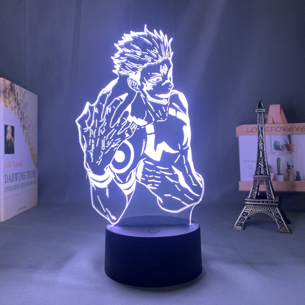 Jujutsu Kaisen Ryomen Sukuna 3D Acrylic Night Light LED - Inspire Uplift