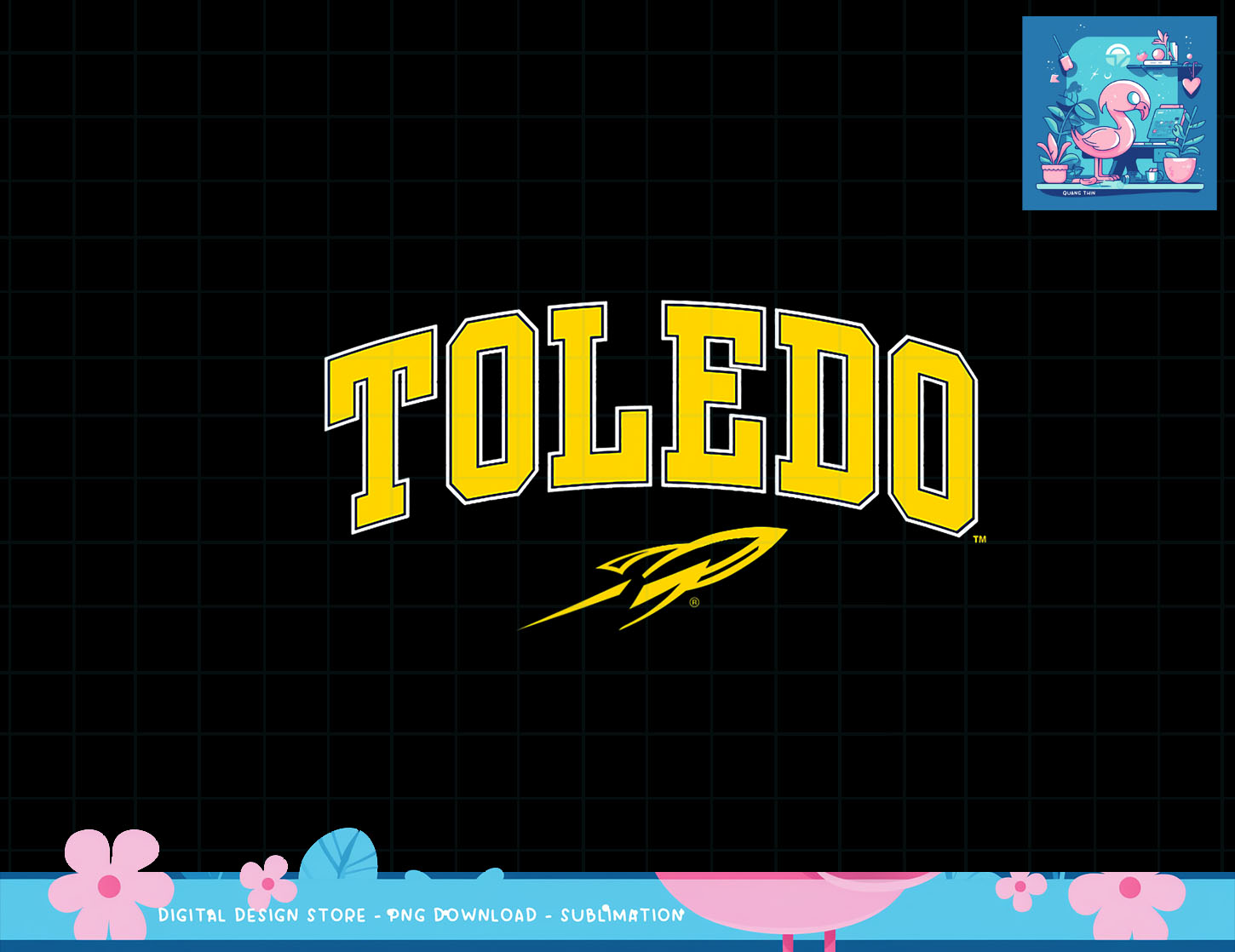 Toledo Rockets Arch Over Navy Officially Licensed png - Inspire Uplift