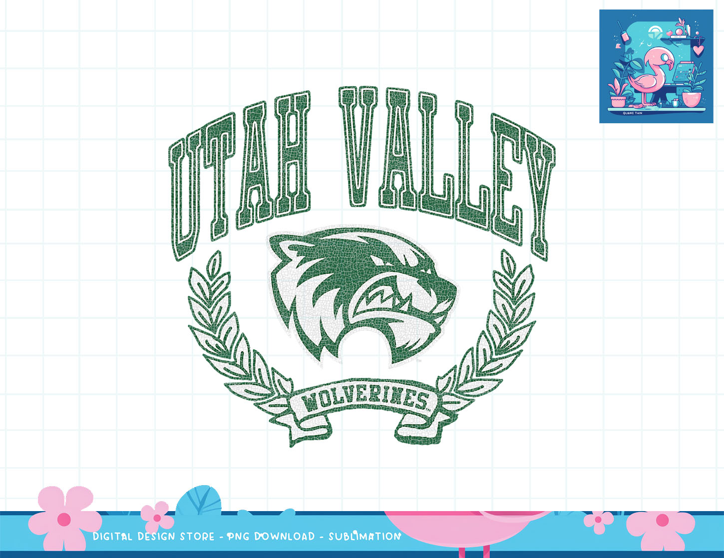 Utah Valley Wolverines Victory Vintage Logo png | Inspire Uplift