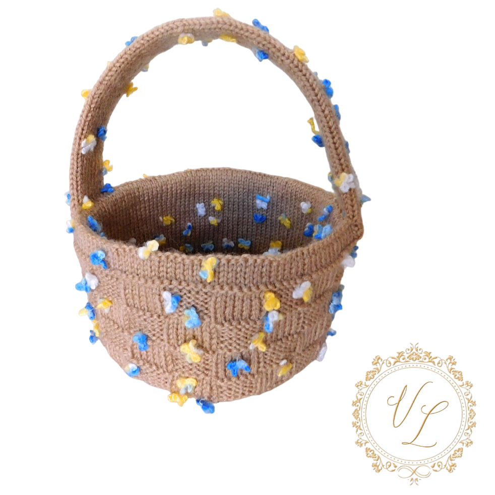 Knit Easter Basket Pattern Vitalina | Inspire Uplift