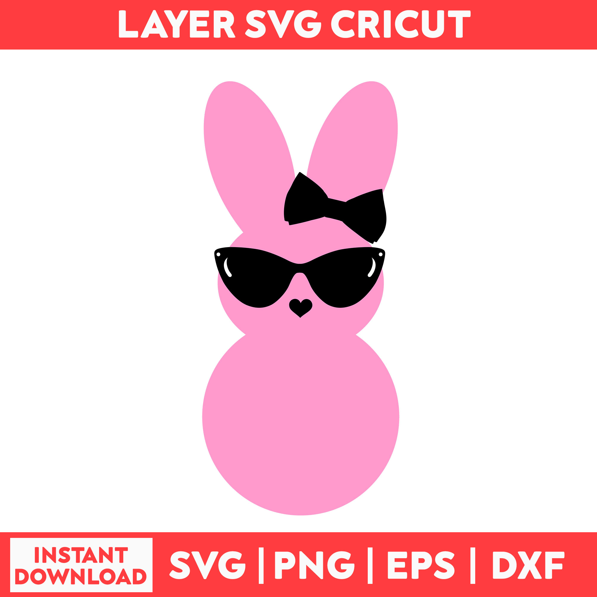 Hipster Easter Bunny Girl Svg, Bunny Svg, Girl Svg, Easter S | Inspire ...